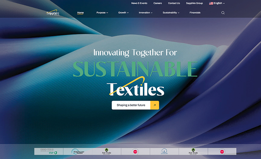 Sapphire Textile Mills | New Website & Brand Strategy – Talha M.